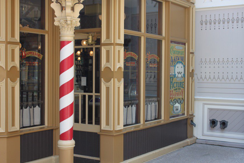 Designing Main Street USA – Dapper Dan’s Hair Cuts - Designing Disney