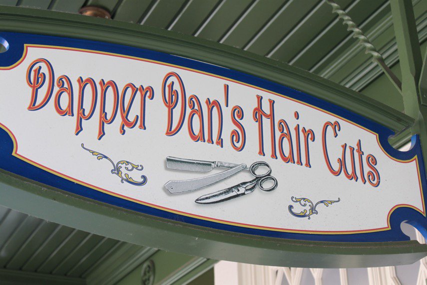 Designing Main Street USA – Dapper Dan’s Hair Cuts - Designing Disney